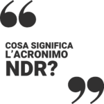 Cosa significa la sigla ndr? - Cosa Significa?
